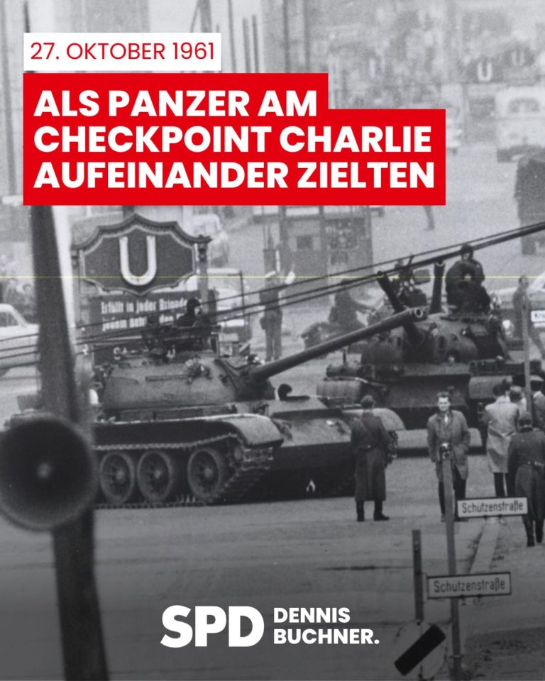 27. Oktober 1961 – Als Panzer am Checkpoint Charlie aufeinander zielten ...